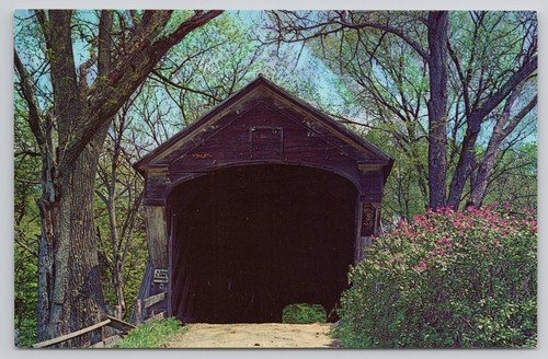 Covered Bridge Perkinsville VT Vermont Postcard | eBay