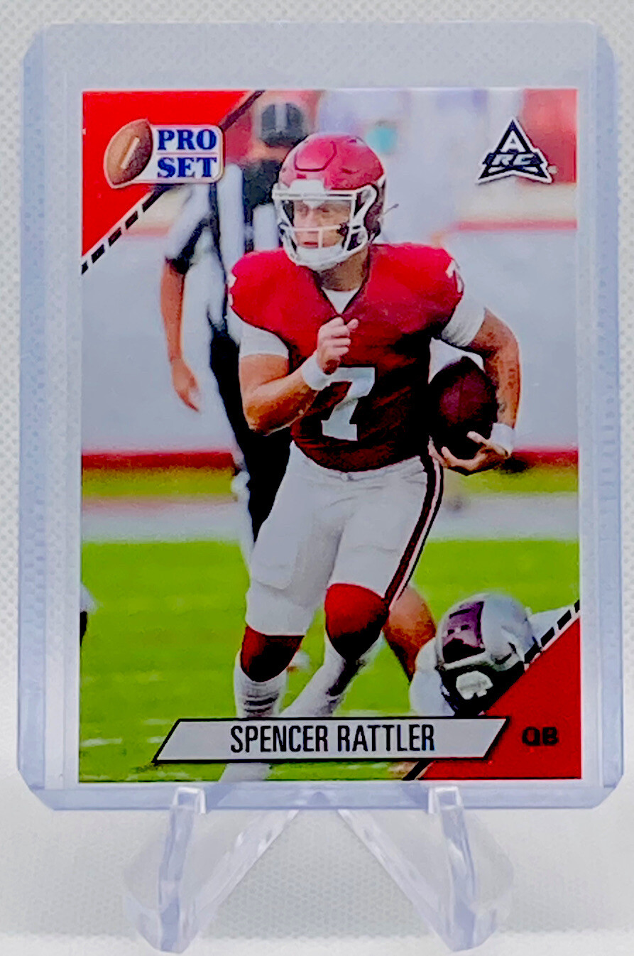 2021 Leaf Pro Set Spencer Rattler Red Parallel ARC Rookie Card #10 ...