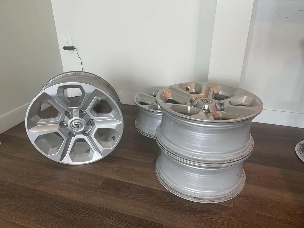 17'' 4Runner Rims / wheels set of 4. Toyota, silver, OEM Alloy | eBay