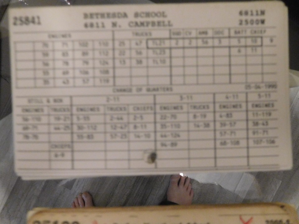 Chicago Fire Department Box Cards 50 Pieces | eBay