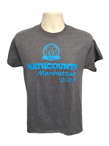 2013 NYU Courant Institute Mathematics Mathcounts Manhattan Mens S Gray TShirt | eBay