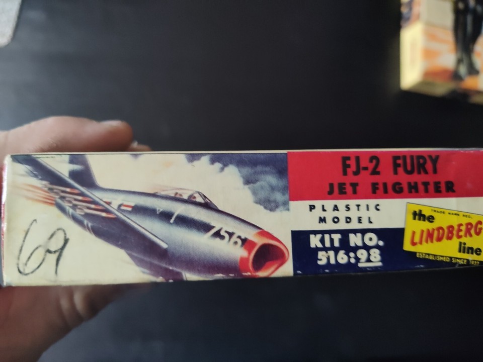 FJ-2 Fury Jet Fighter by Paul Lindberg Model Kit BOX ONLY | eBay