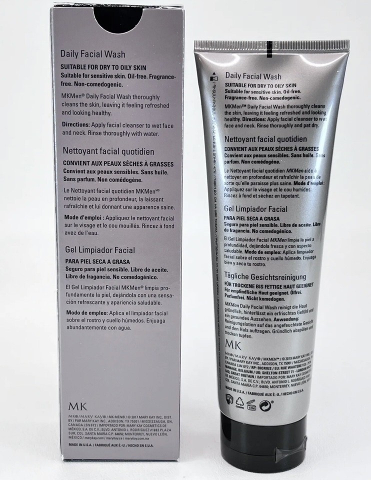 MARY KAY MK MEN DAILY FACIAL WASH CLEANSER NEW in Box FREE SHIPPING | eBay