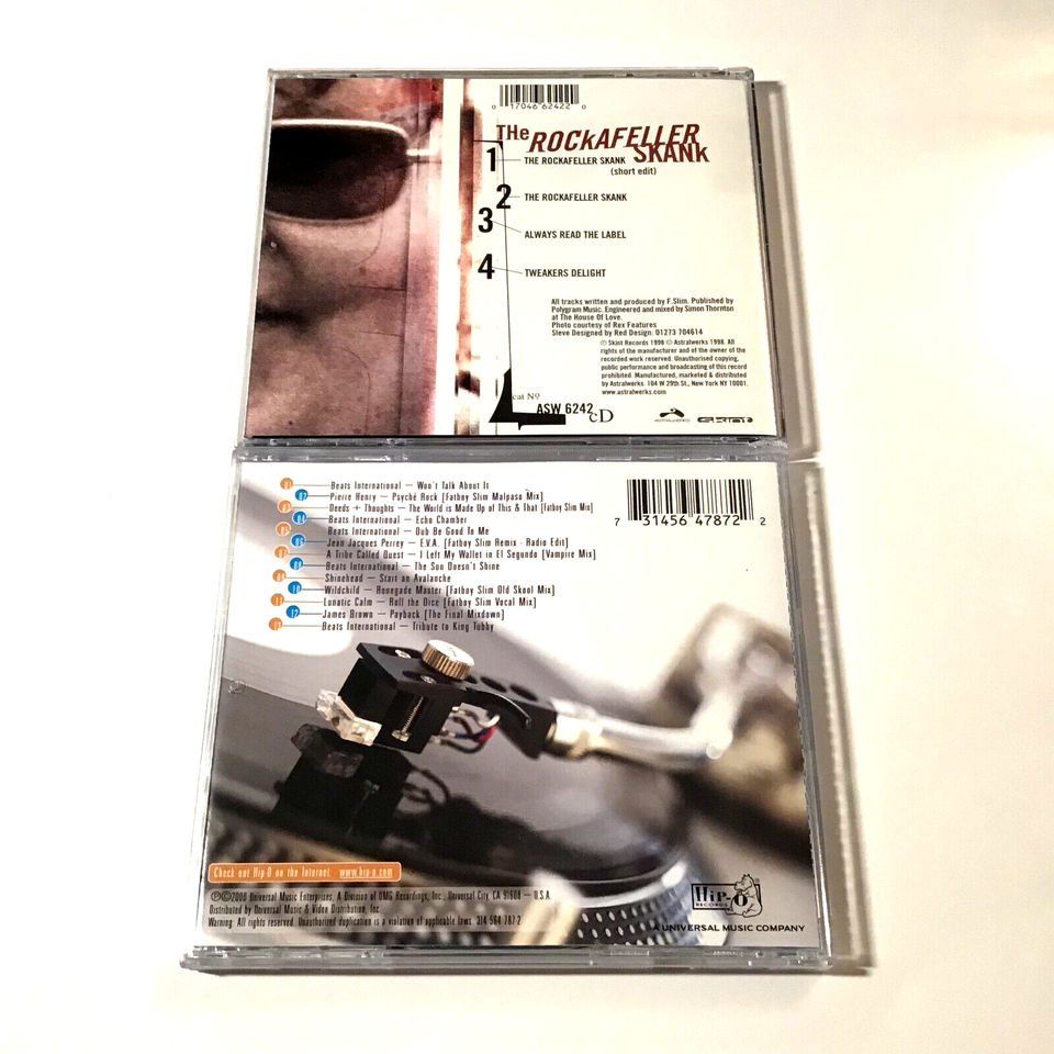 Fatboy Slim 2 CD Lot: The Rockafeller Skank, Norman Cook Collection ...