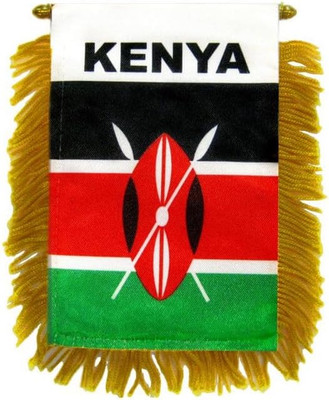 Kenya Mini Flag Small Banner - 4X6 Inch Car Window Flag - W/Suction Cup ...