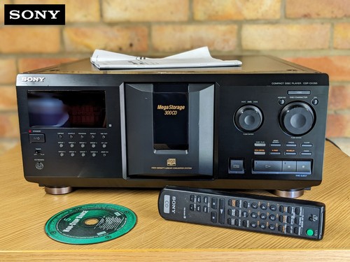 Sony CDP-CX355 Compact Disc Player with Mega Storage 300 with Remote ...