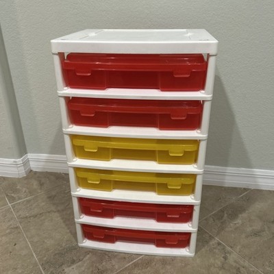 LEGO IRIS Building Block 6 Storage Container Tower Drawers Bin ...