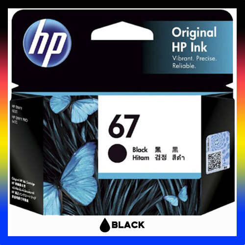 2x Genuine HP 67 Black Ink Cartridges 3YM56AA for HP Envy 6020 Pro 6420 ...