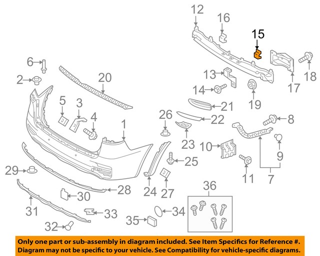 Kia OEM 2016 Sorento Rear Bumper-impact Bar Rebar Beam Lower Bracket ...