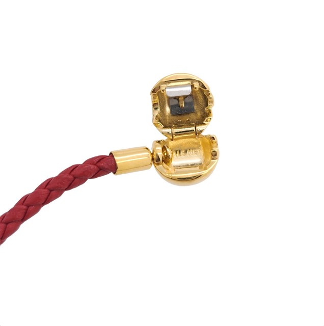 Pandora Moments Red Woven Leather Bracelet 568777C01-S1 Sz 18Cm 7 Inch ...