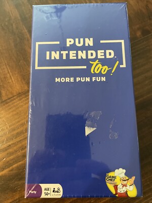 Pun Intended Too! - More Pun Fun - by Game Chef NEW FACTORY SEALED NEW ...