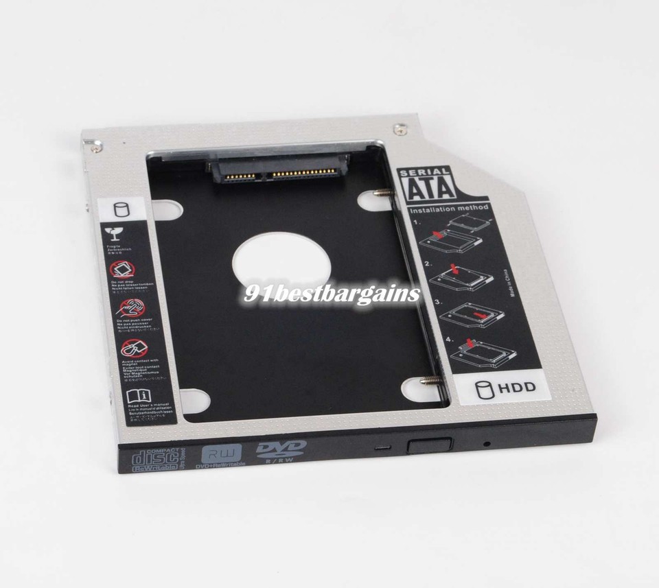 2nd Hard Drive HD HDD SSD SATA Caddy Adapter for ASUS K56 K56c K56ca ...