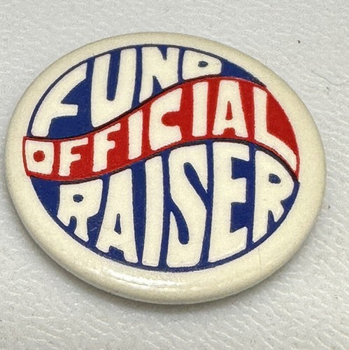 Vintage Official Fund Raiser Financial Support Charity Cause Pin ...