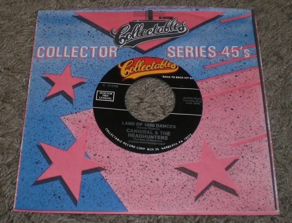 Land Of 1000 Dances Cannibal & The Headhunters Mr Custer Larry Verne ...