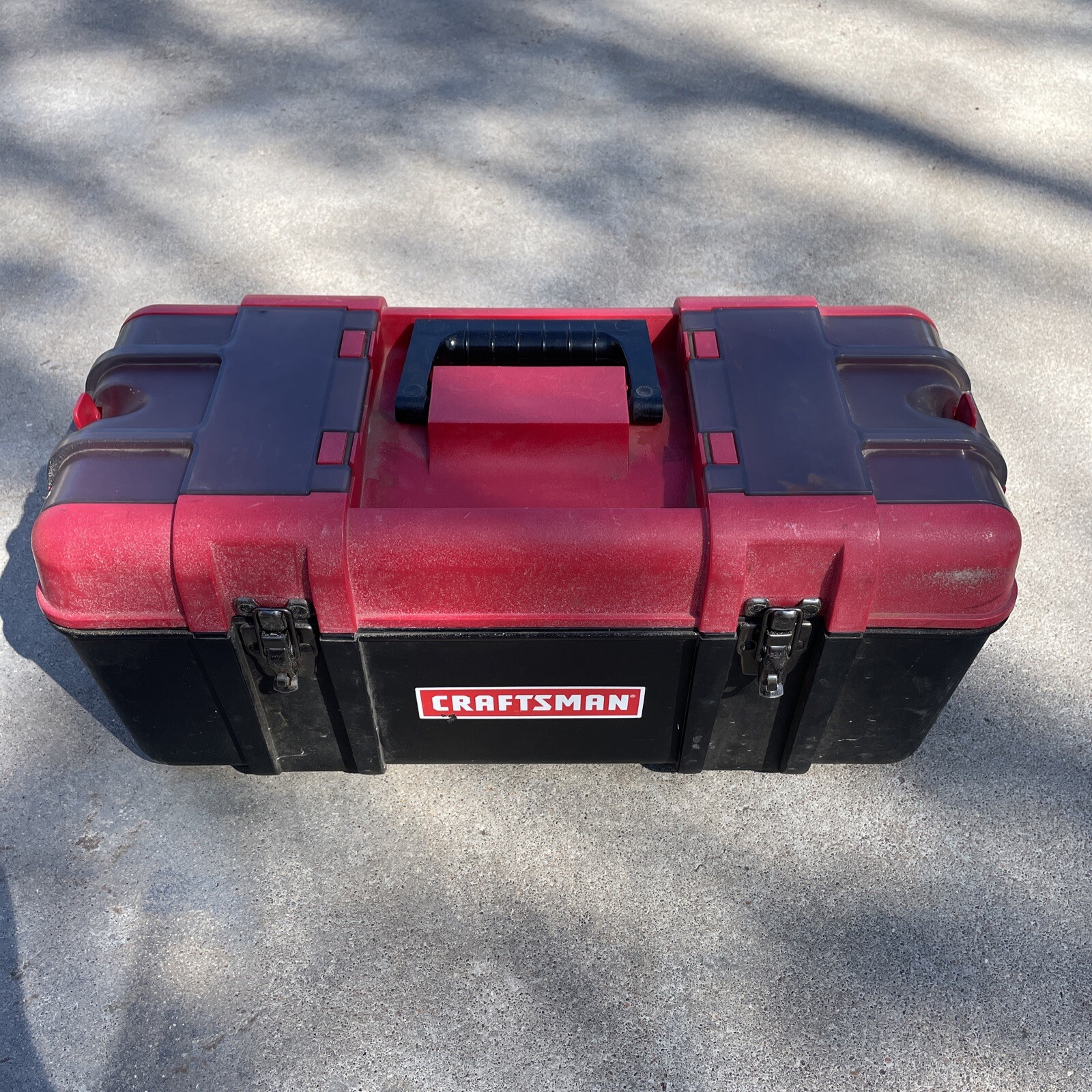 VINTAGE CRAFTSMAN HARD PLASTIC TOOL BOX 20” X 9-1/4” X 9” MODEL 959320 ...