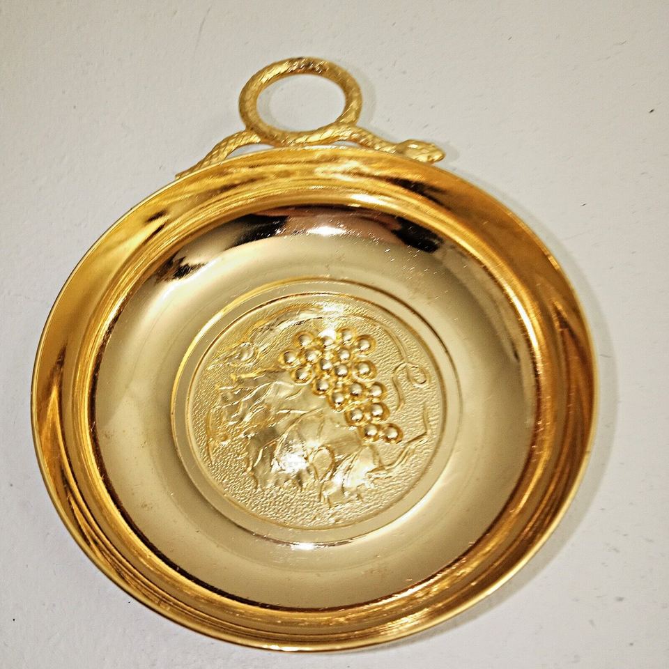 Vintage French Metal Wine Taster Grape and Snake Design Home Barware ...