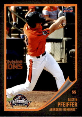 2015 Aberdeen Ironbirds Choice #25 Austin Pfeiffer Little Rock Arkansas ...