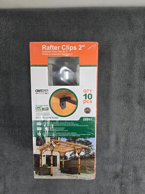 OZCO 56617 2 in. Decorative Rafter Clip Angle Brackets (10-Pack ...