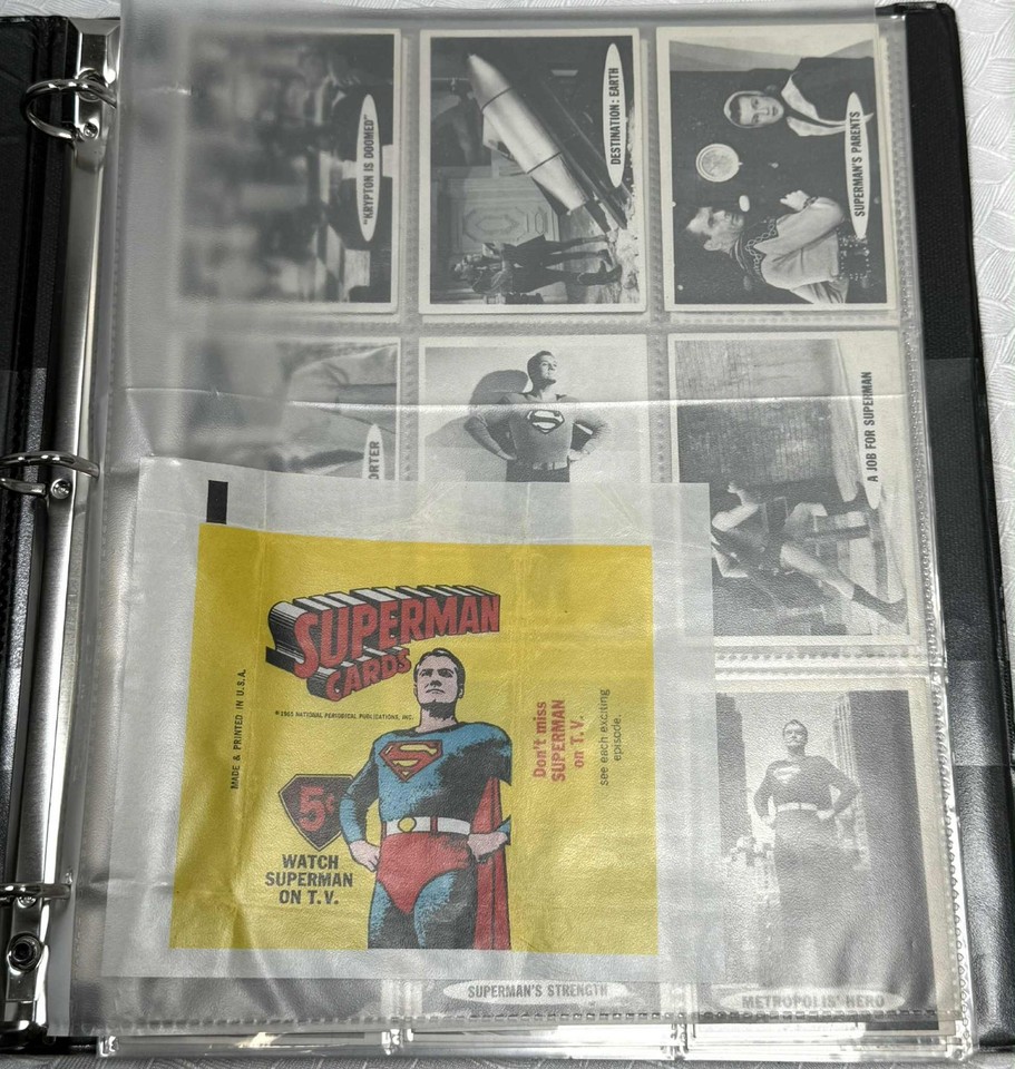 1966 Topps “Superman on TV” Complete Trading Card Set (66 Cards ...