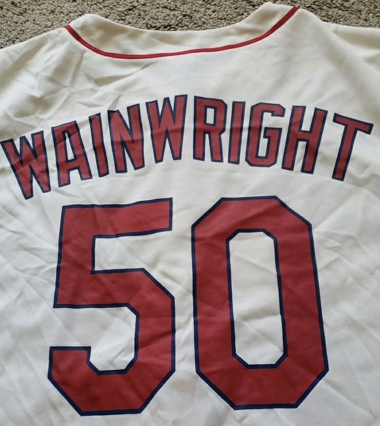 Adam Wainwright St Louis Cardinals SGA Jersey Extra Large XL Cream ...