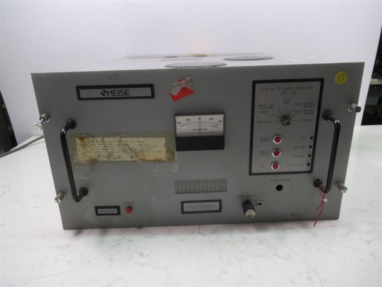 HEISE Series 10 Digital Pressure Controller DPC 179 Mensor POP 179E ...