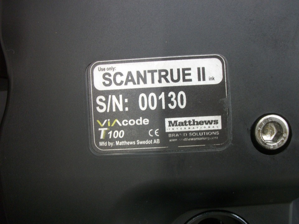 MATTHEWS VIACODE T100 SCANTRUE II BOX PRINTER | eBay