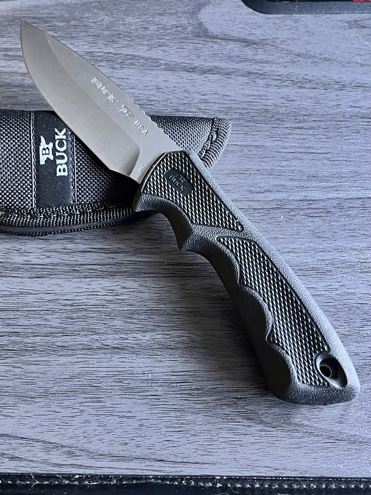 New Buck Knives BuckLite Max II Large Fixed Blade Hunting Skinning ...