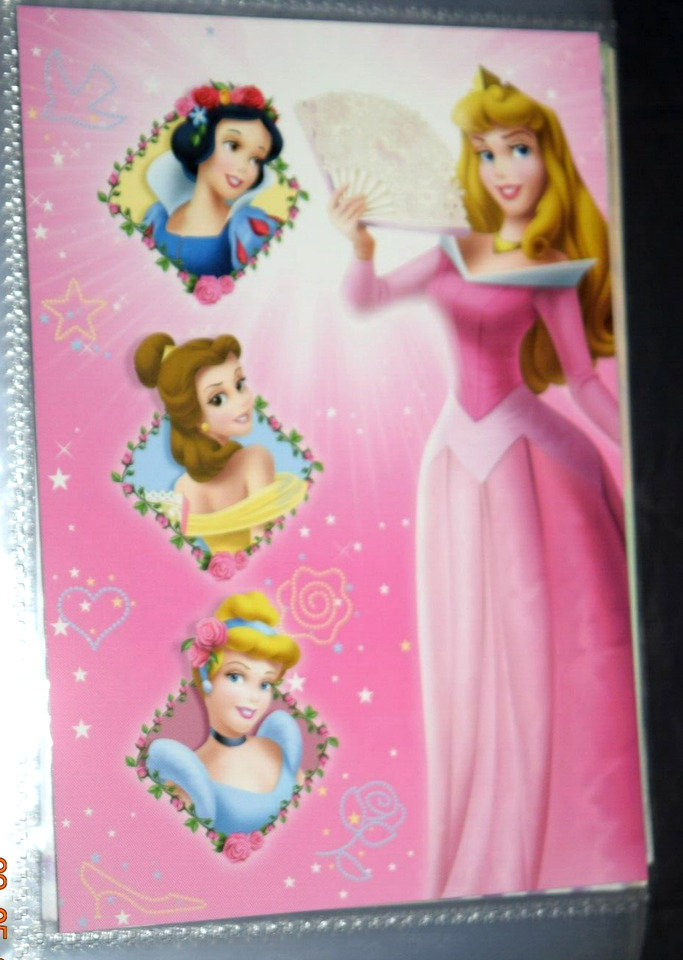 VTG, 2 x FINLAND "Disney Princesses," Color Postcards (4" x 6"), New (c ...