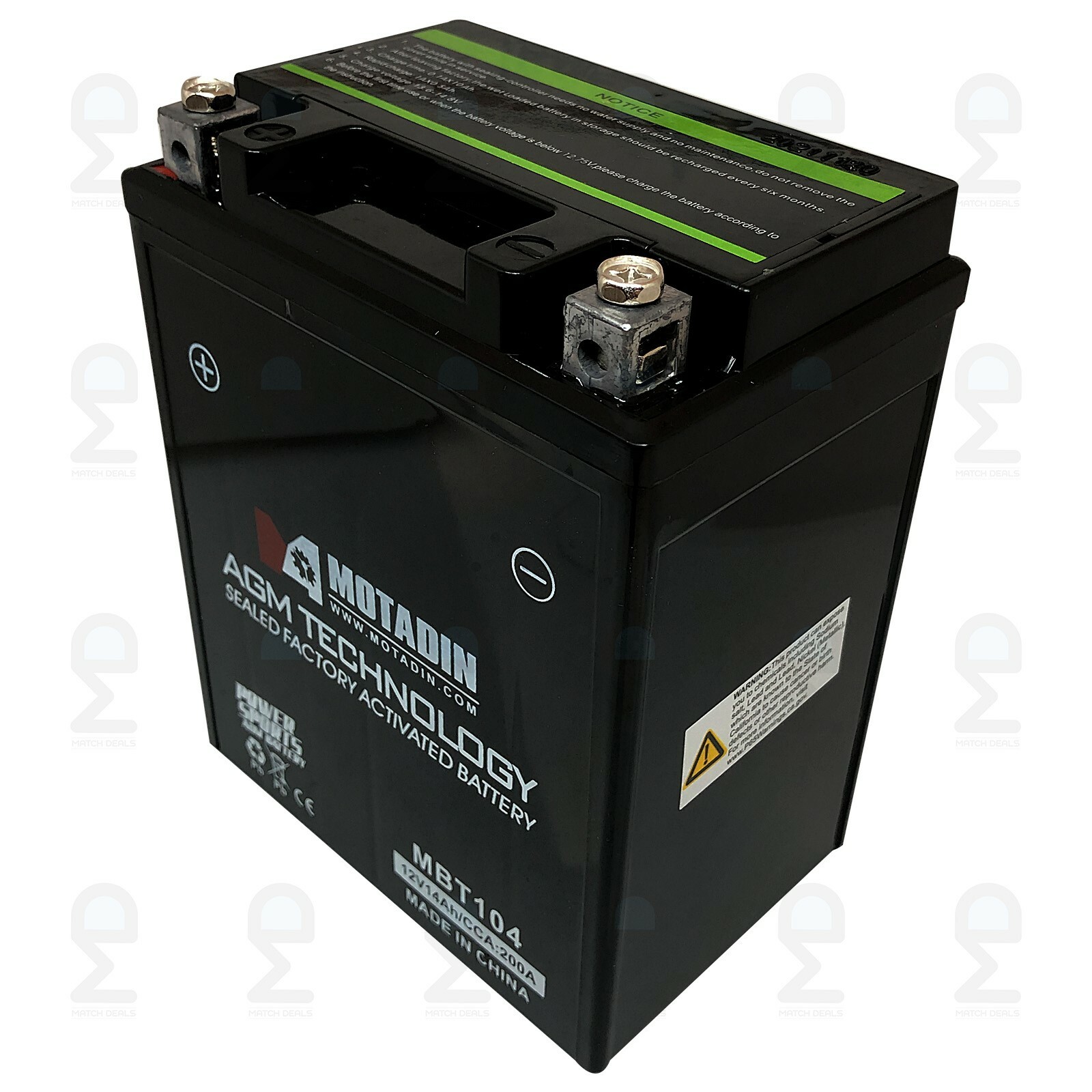 AGM BATTERY FOR KAWASAKI KLR650 1987-2001 2006-2018 / KL650 1990-1991 ...