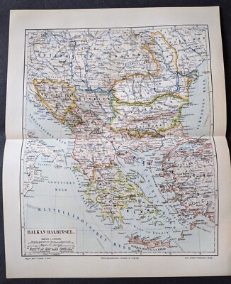 1900-Now - Map Of Balkan