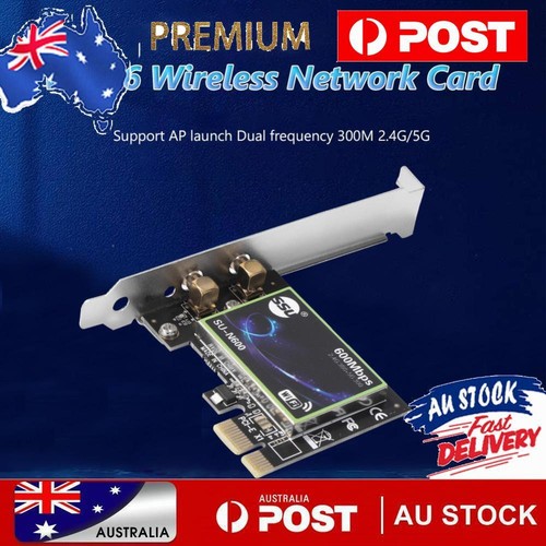 Dual Band PCI-E 1X Wireless Network Card Ethernet PCI Express Wi-Fi 6 ...