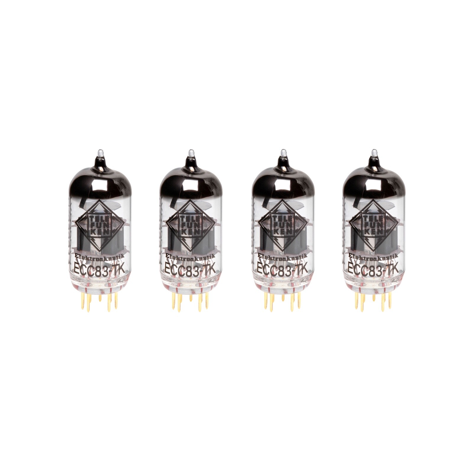 Telefunken ECC83-TK/12AX7 Black Diamond Series Vacuum Tubes - Matched ...