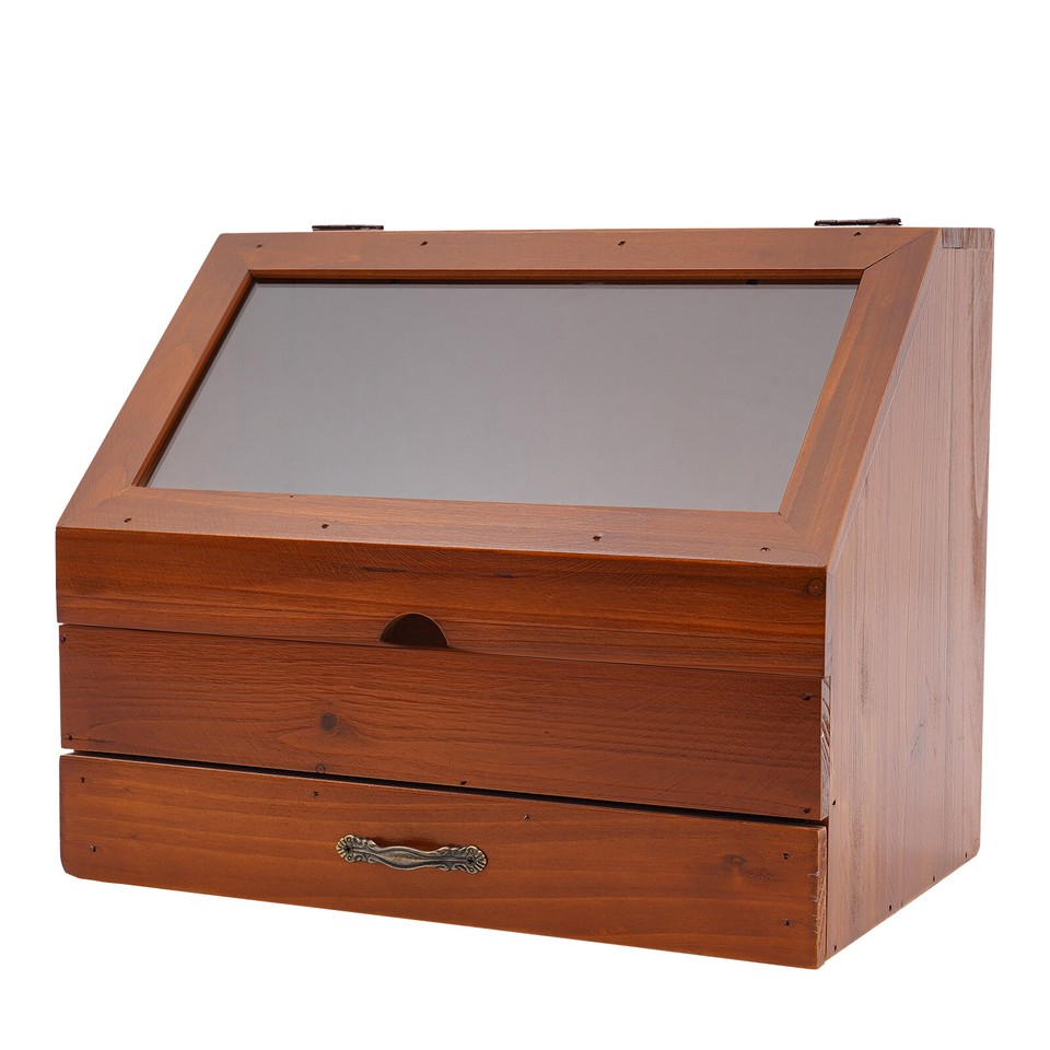 Perfume Organizer Wood Jewelry Storage Box Perfume Display Stand with ...