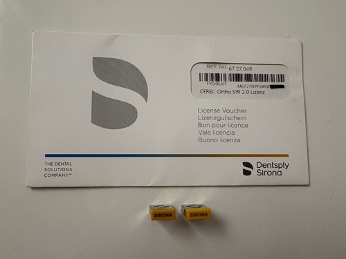 Lot 3Original cerec Licenses 5.1, Ortho SW 2.0,4.6 Include USB sticks ...