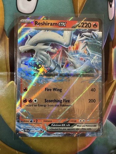 RESHIRAM EX 030/159 POKEMON JOURNEY TOGETHER JTG FULL ART HOLO CARD | eBay