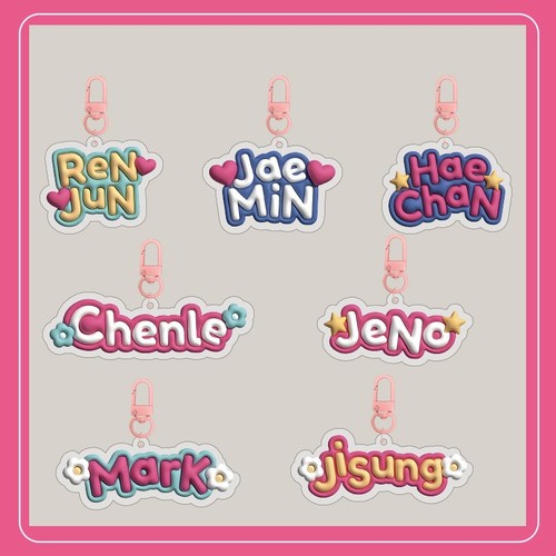 Kpop NCT DREAM Name Tag Cute Double-Sided Acrylic Keychain Keyring | eBay