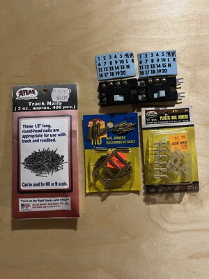 Atlas HO Scale Track Nails,Switch Orig Stickers And Model Power Rail ...
