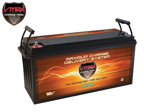 VMAX SLR200 AGM 12V 200AH Battery for Solar Storage, Wind Power, PV ...
