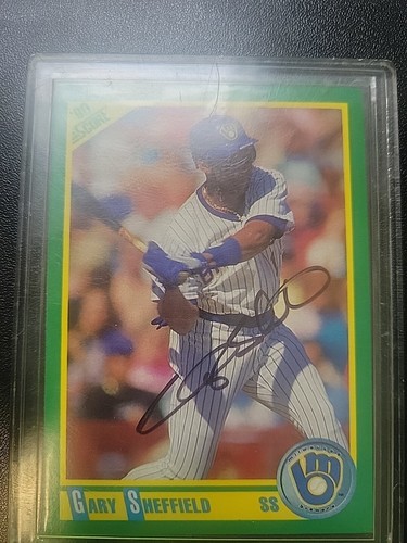 Gary Sheffield VINTAGE HAND SIGNED 1990 Score Card | eBay