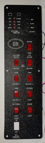 *NEW* KIB EB Systems Monitor Panel M1074 Water Tanks / Heaters Lights ...