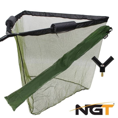 NGT 42" Inch Landing Net With Dual Floats Carp Fishing Metal V block ...