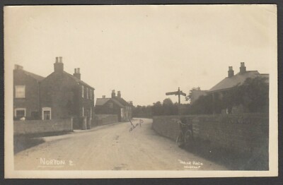 Postcard Norton nr Worksop Nottinghamshire village Cuckney postmark ...