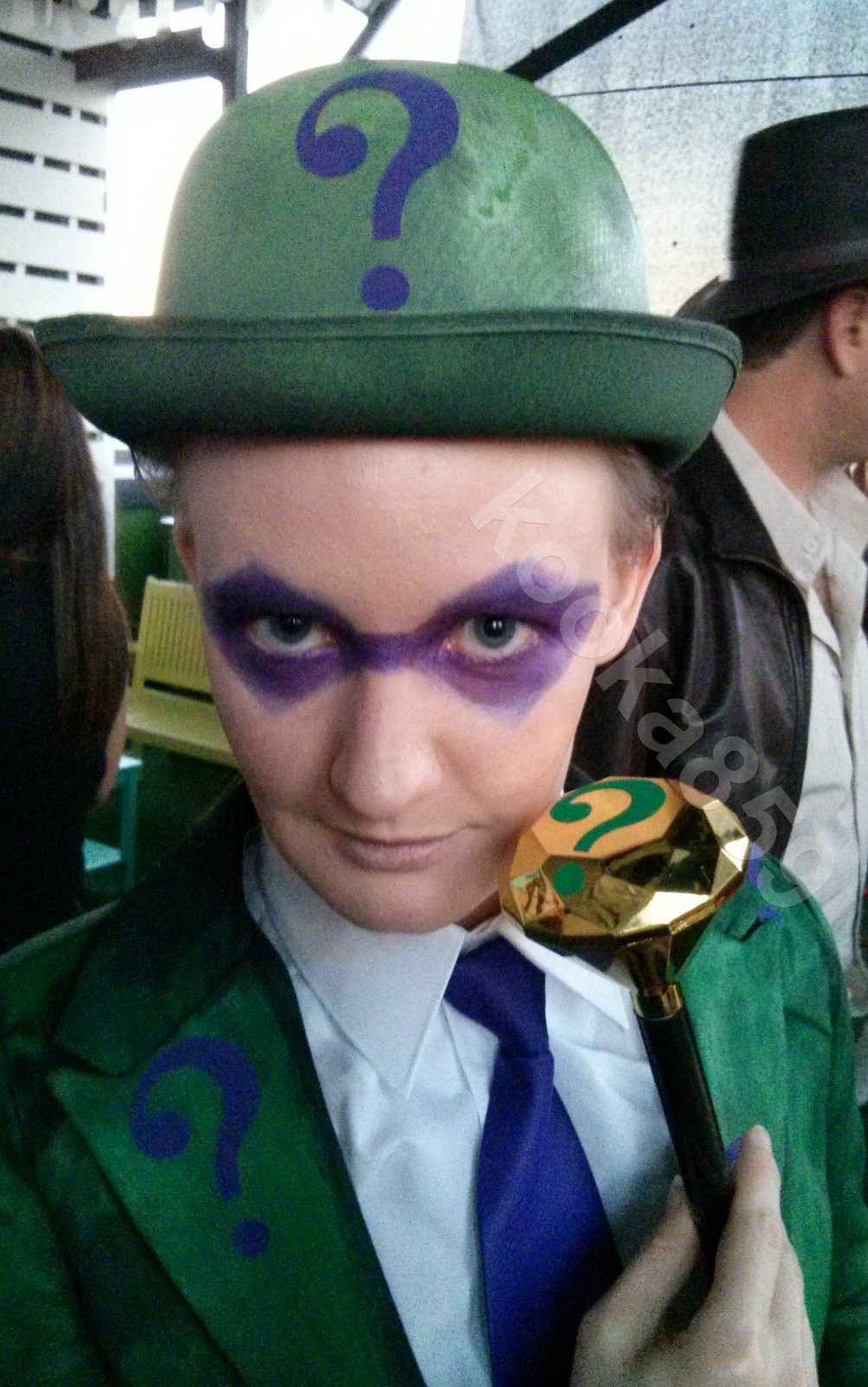 RIDDLER Costume QUESTION MARK SYMBOL Multi Size patches Batman Joker ...