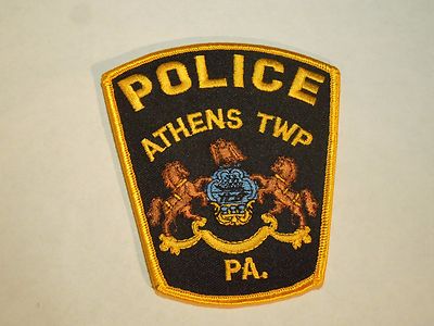 Police Athens TWP Pennsylvania with State Coat of Arms Iron On Shoulder ...