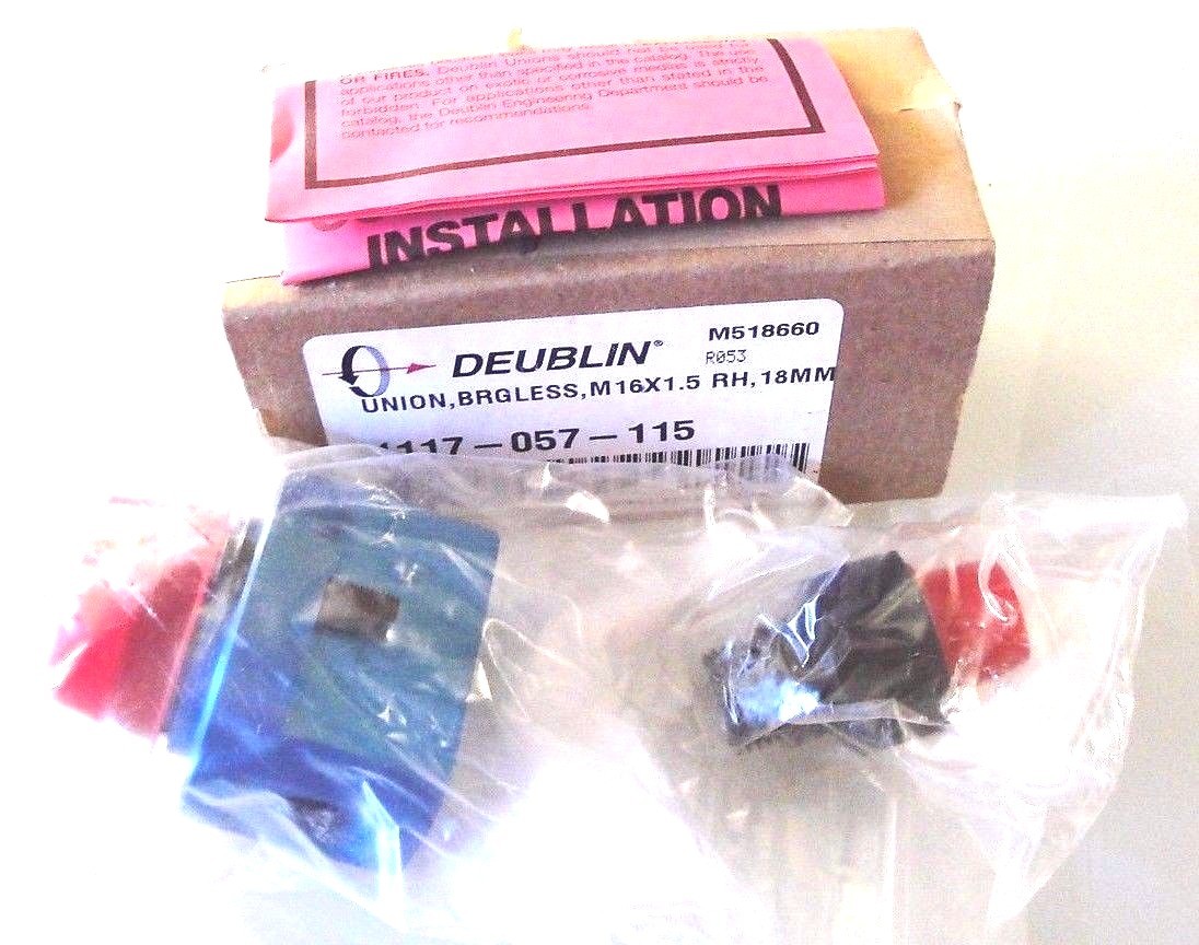 Deublin Bearingless Union 1117-057-115 M16 X 1.5 RH 18mm 1117057115 NEW ...