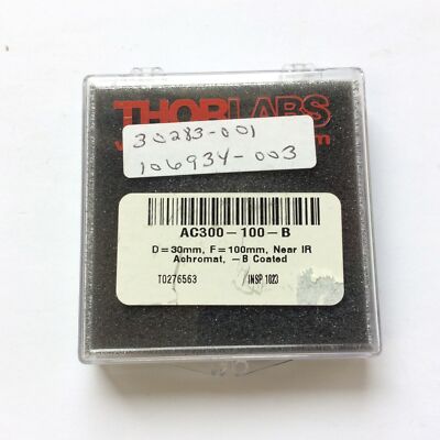 Thorlabs AC300-100-B Achromatic Doublet, 30 mm Dia, Arc: 650-1050 nm, F ...