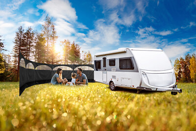 Windbreaker Camping Wind Break Screen 5 Panel Blocker Garden Beach 8 ...