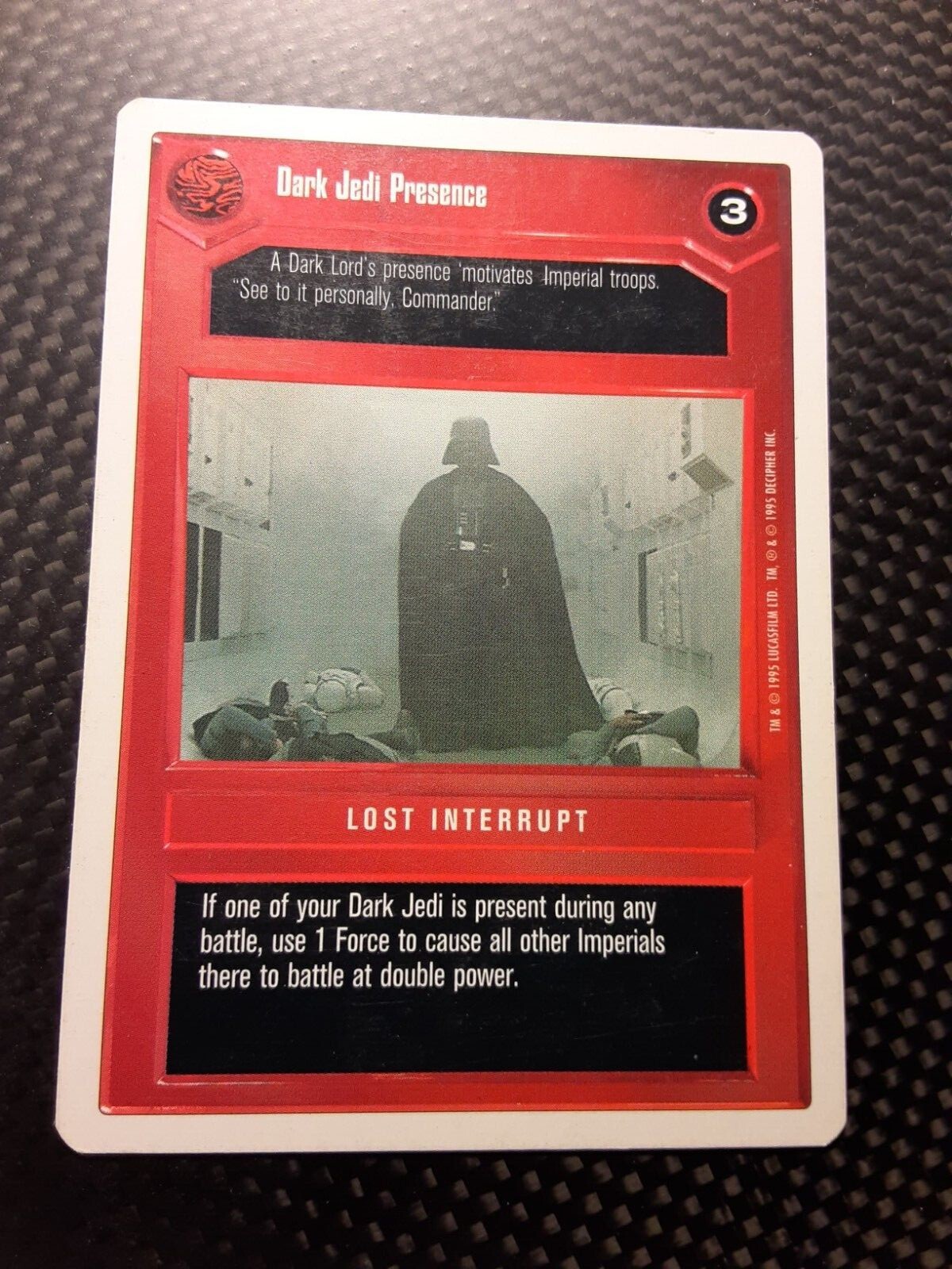 Decipher Star Wars CCG Premiere RARE WB Lt Play DARK JEDI PRESENCE | eBay