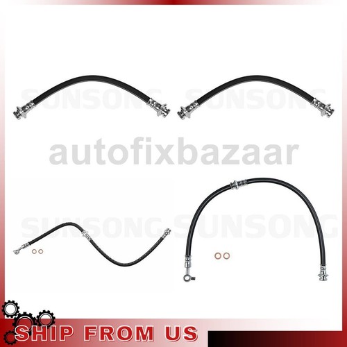 4 Rear Front Brake Hydraulic Hose Brake Line Fits Nissan Cube 1.8L_ | eBay