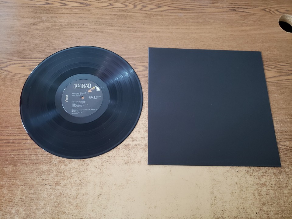 1980s VG++ Rick Springfield Working Class Dog & NEW BLACK ALBUM COVER ...